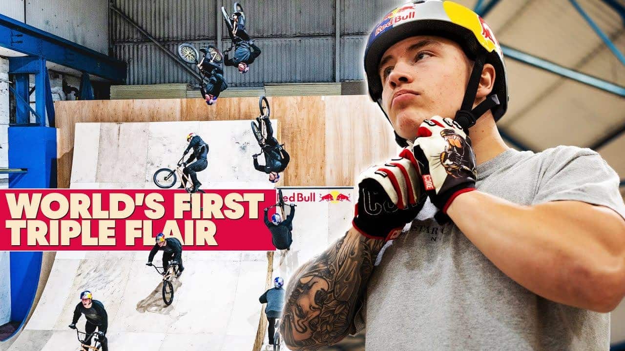 Kieran Reilly réalise le premier backflip triple flair en BMX – Tuxboard