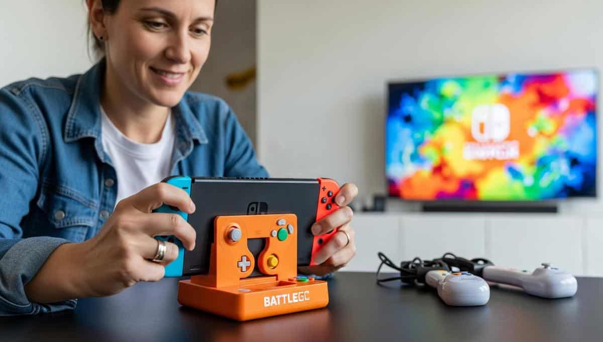 Switch 2: le Battle Dock transforme le dock en GameCube au look rétro