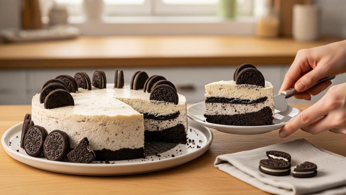 Oreo : ce cheesecake sans cuisson prêt en 15 minutes offre une texture ...
