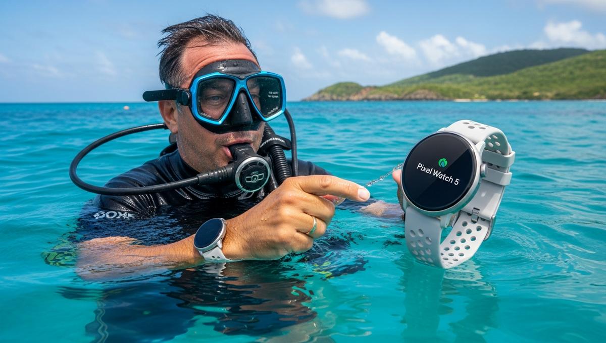 Un plongeur a remonté un prototype de la Pixel Watch 5 depuis les fonds ...